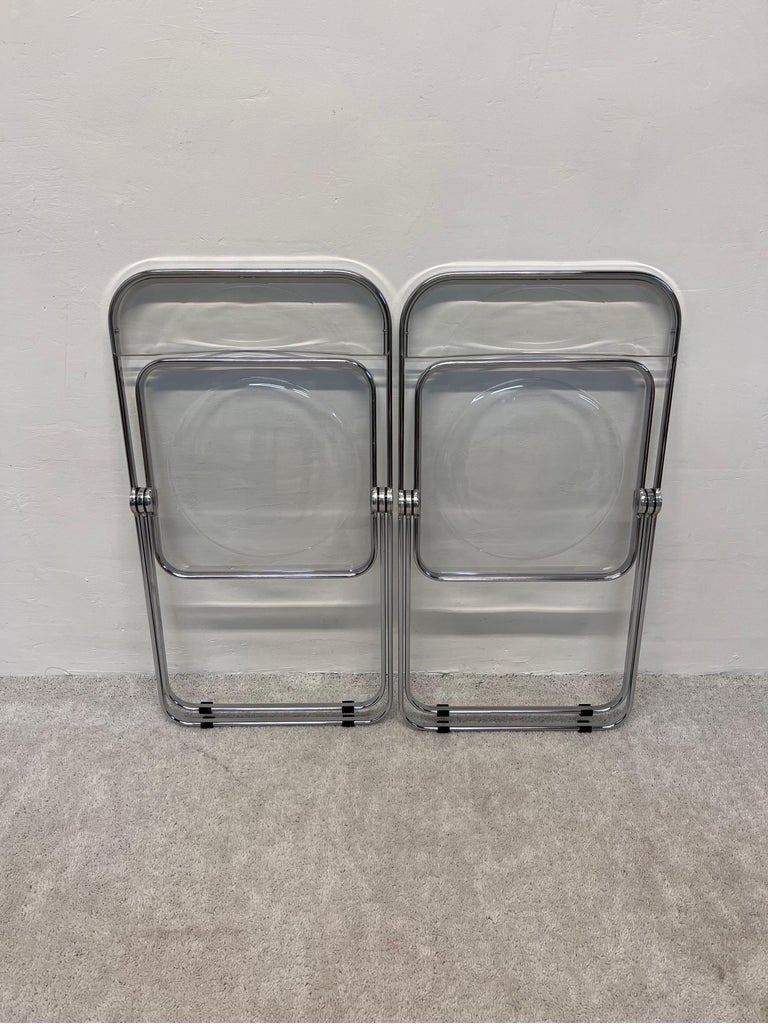 Giancarlo Piretti Plia Folding Chairs for Castelli - set of Two For ...