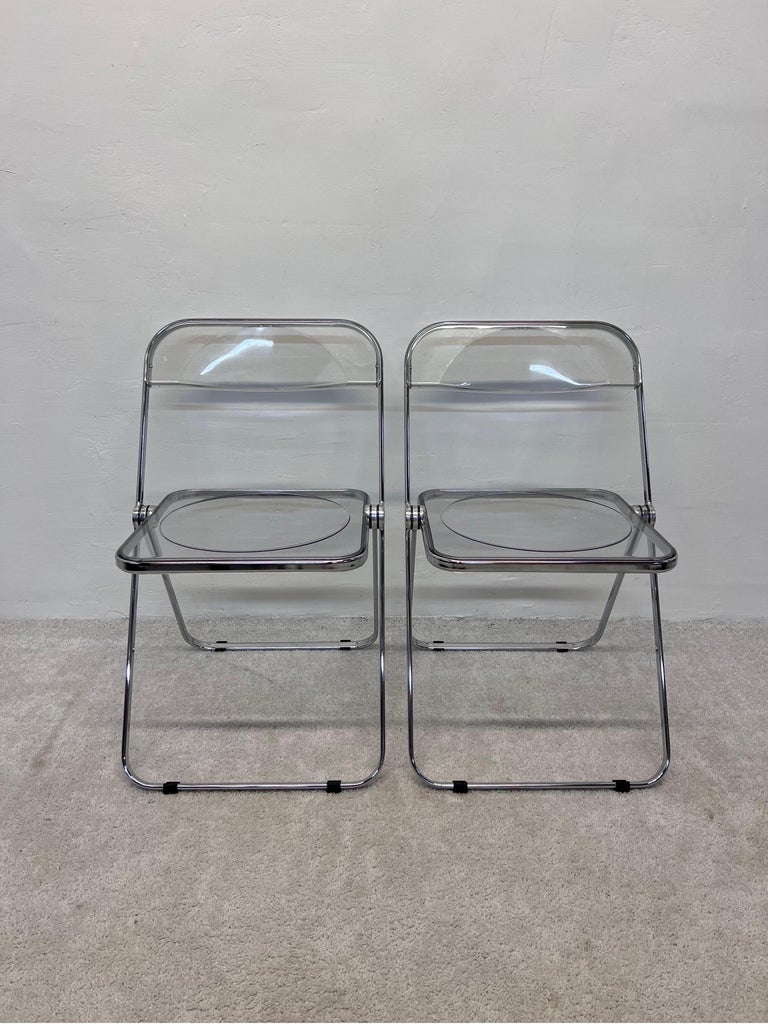 Giancarlo Piretti Plia Folding Chairs for Castelli - set of Two For ...