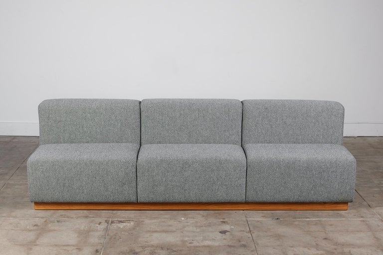 Giancarlo Piretti Style Modern Cubic Three Seater Sofa For Sale at 1stDibs