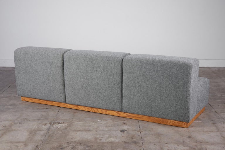 Giancarlo Piretti Style Modern Cubic Three Seater Sofa For Sale at 1stDibs