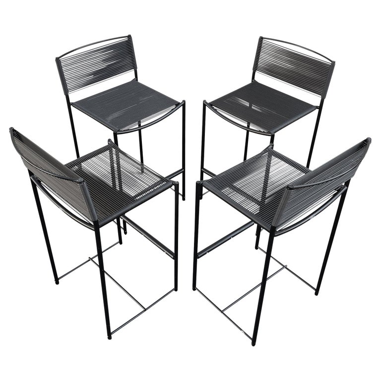 Giandomenico Belotti for Alias Set of 4 Black Fly Line Spaghetti Bar ...