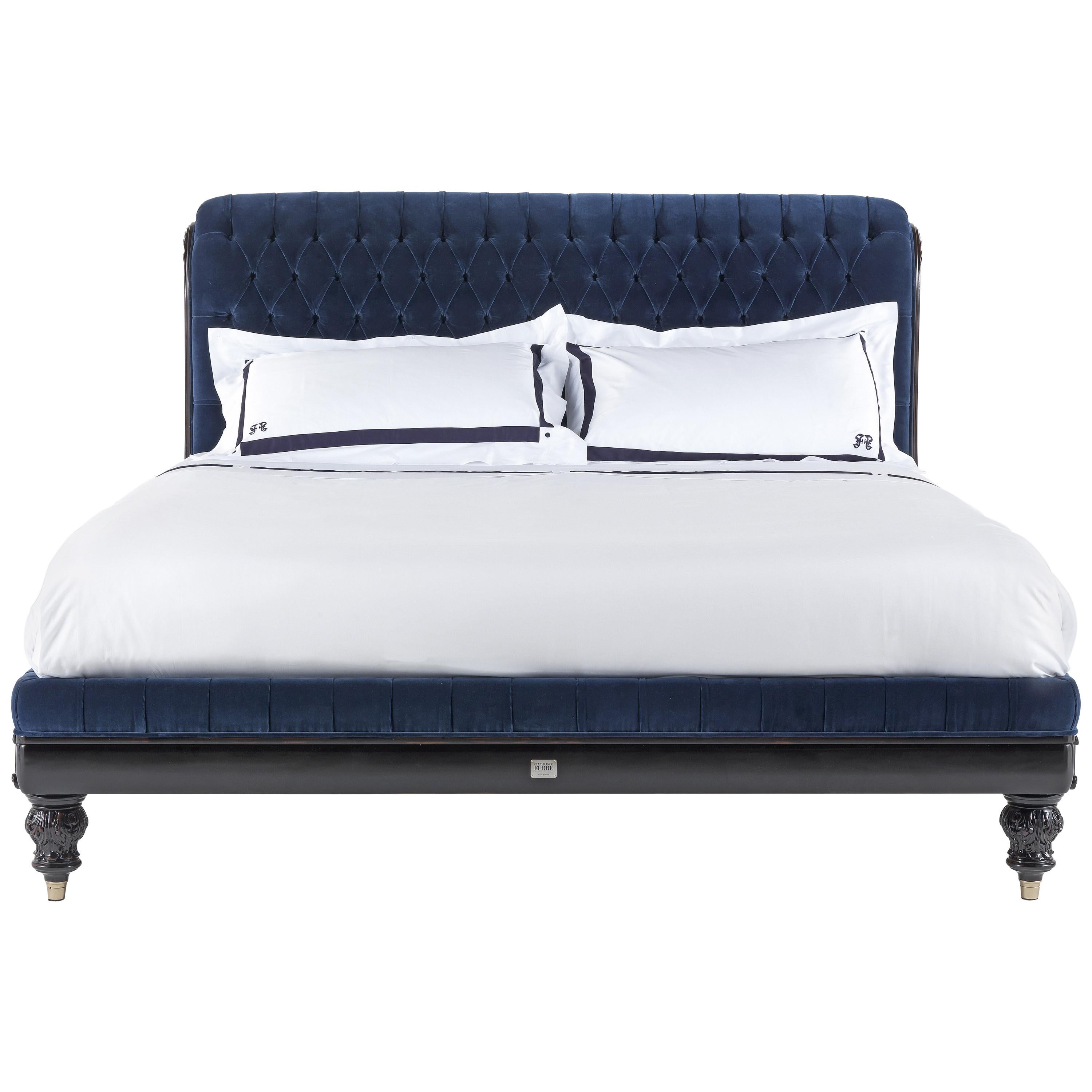 Contemporary Floating Platform Bed in Walnut by Boyd and Allister For ...