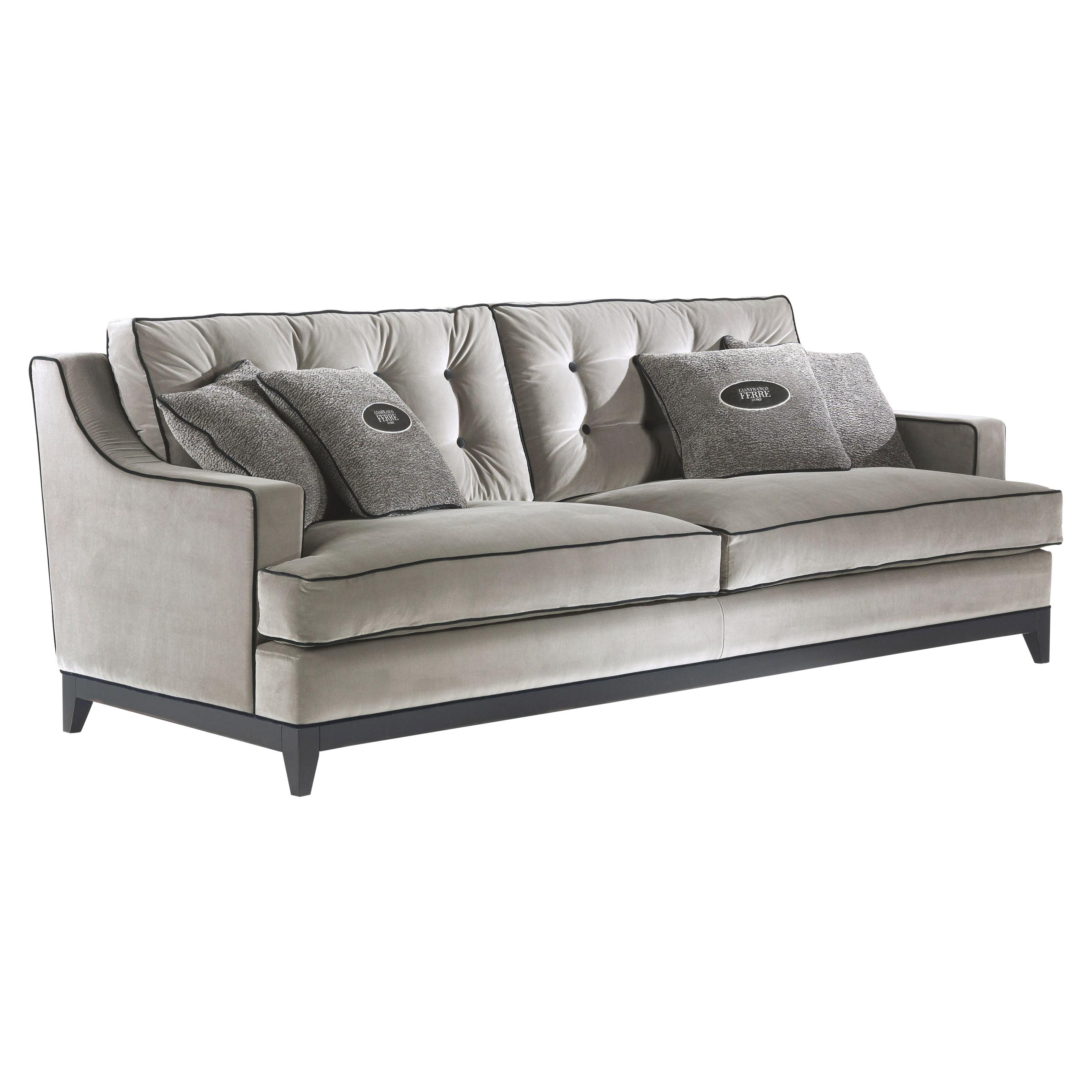 Velvet Knole Sofa at 1stDibs
