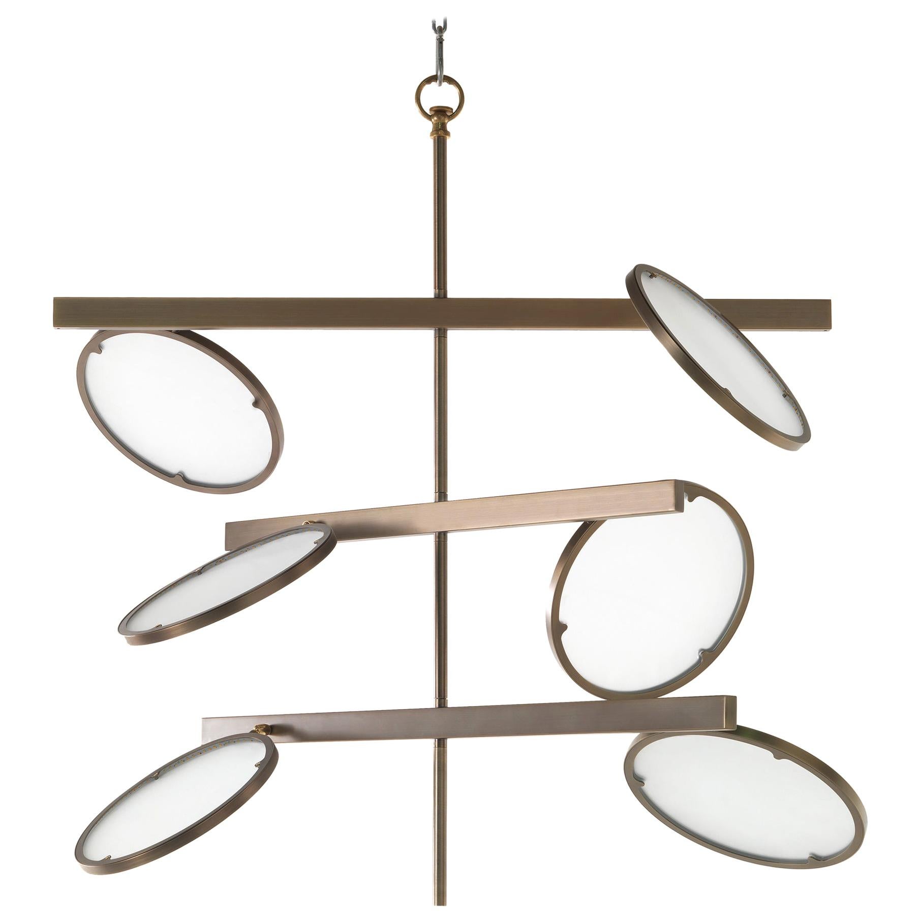 Gianfranco Ferré Home Viper Chandelier in Metal and Glass Shade For ...