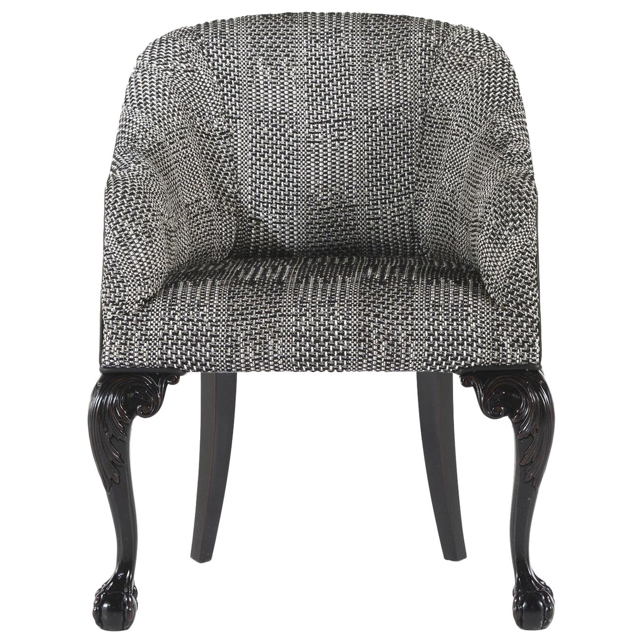 Customizable Promemoria Isotta Office Armchair in Leather and Dark ...