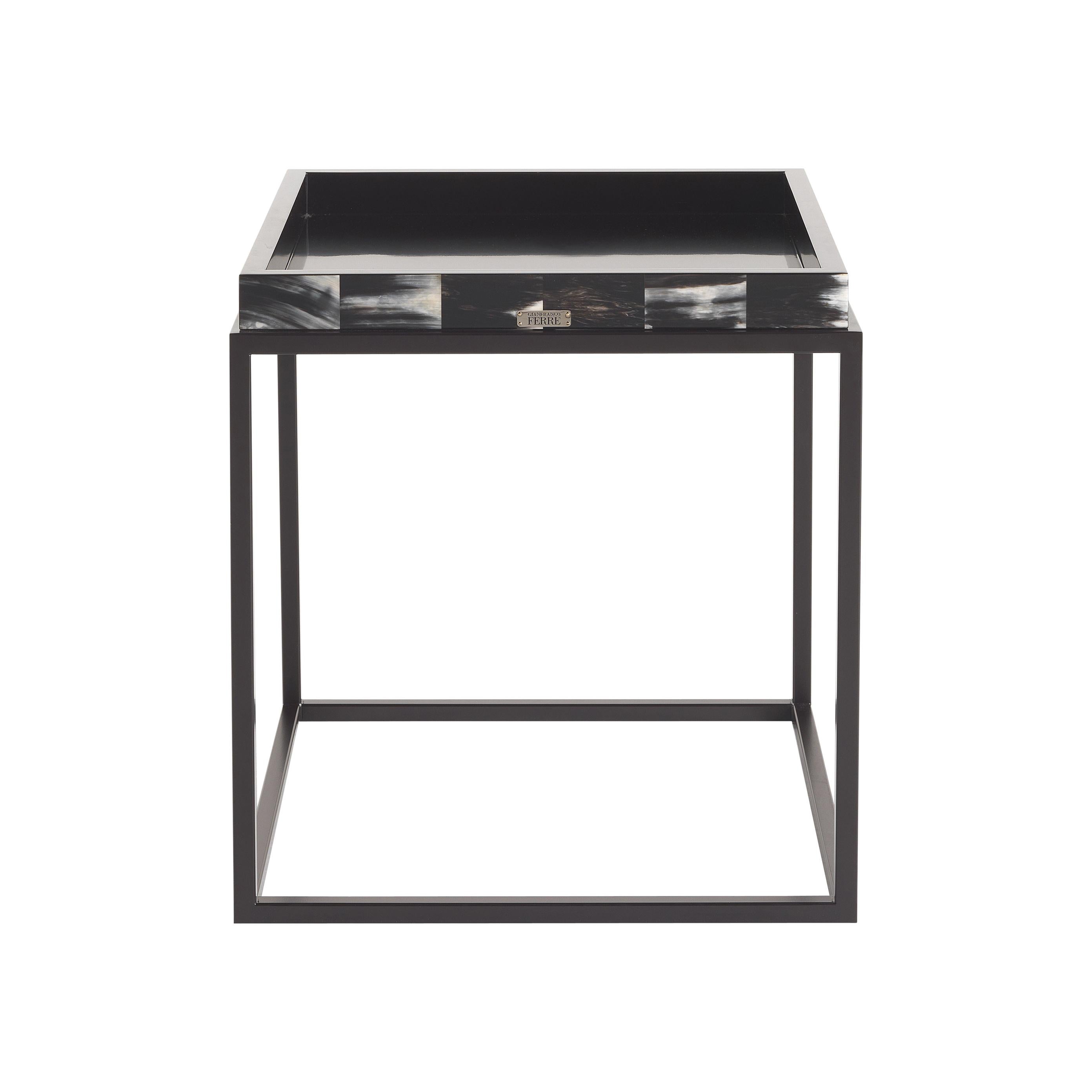 Zebra Side Table with Kudu Horns For Sale at 1stDibs