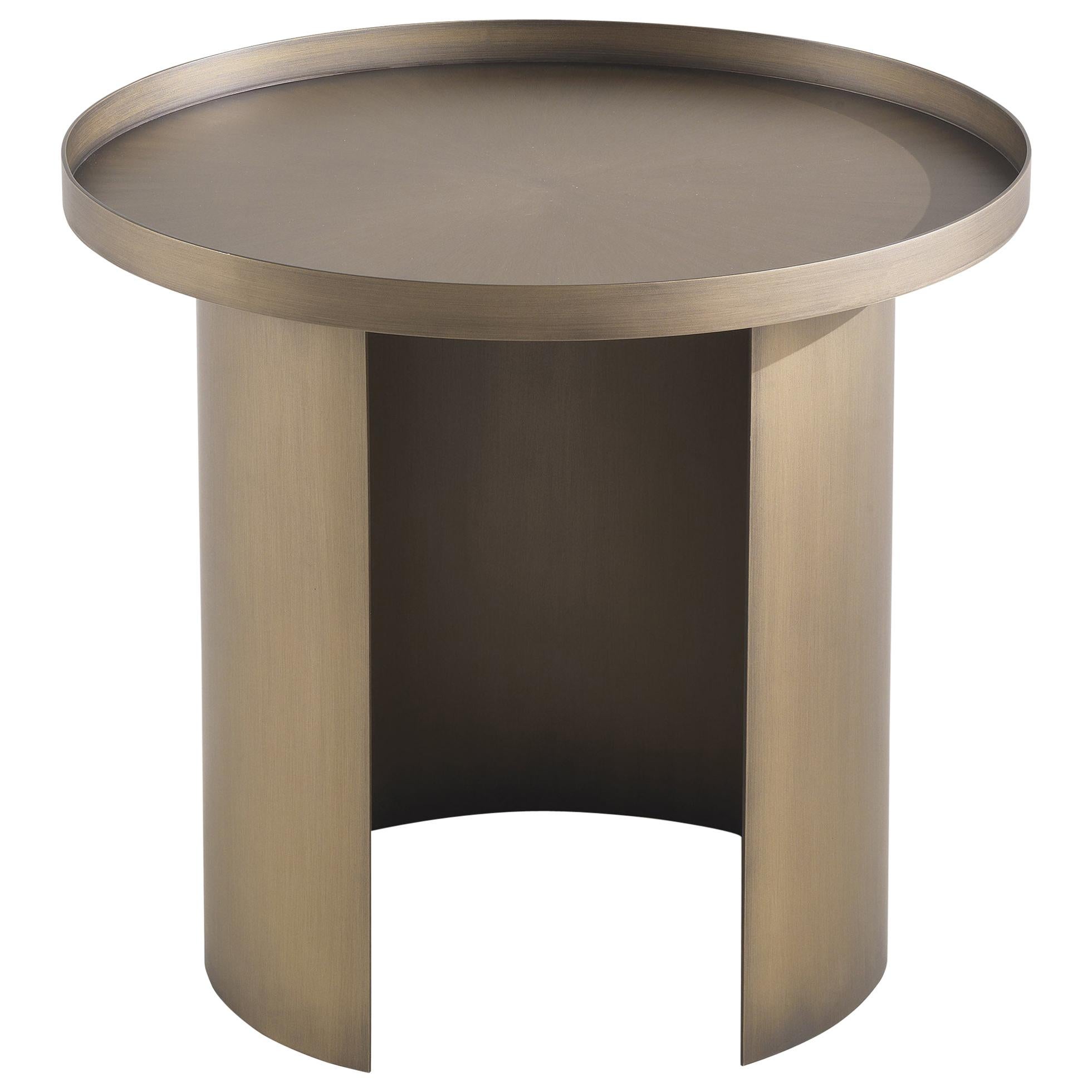 Apollo Side Table in Bronzed Metal For Sale at 1stDibs