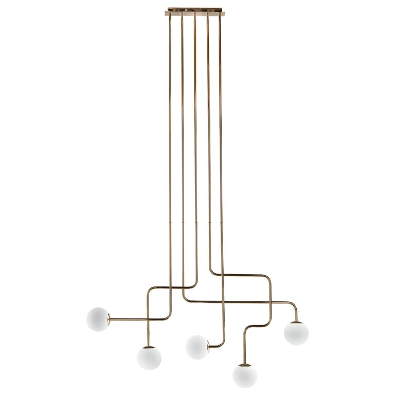 21st Century Malasana 5-Light Chandelier in Metal by Gianfranco Ferré ...