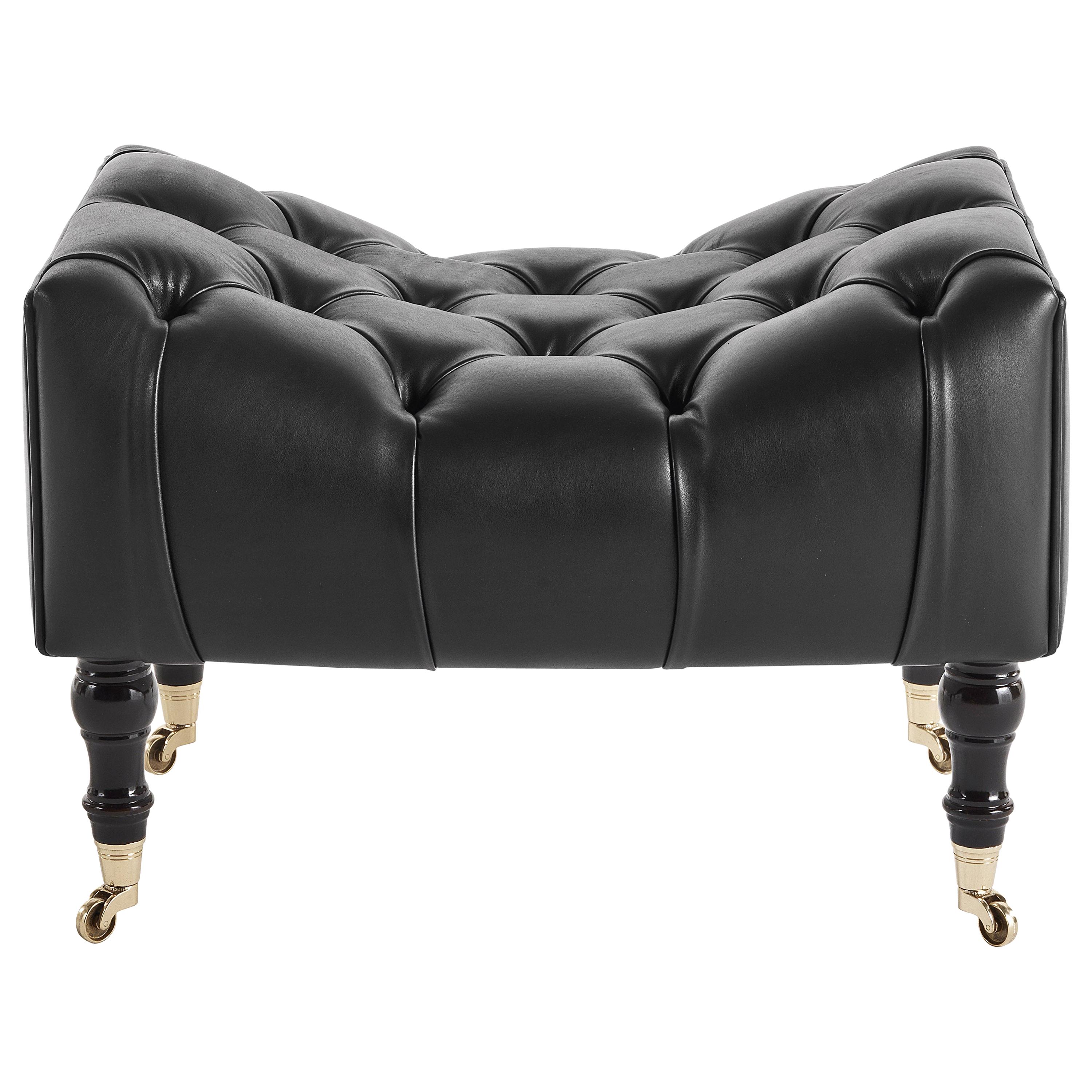 Ludwig Mies van der Rohe Barcelona Stool in Original Leather, 1965 For ...