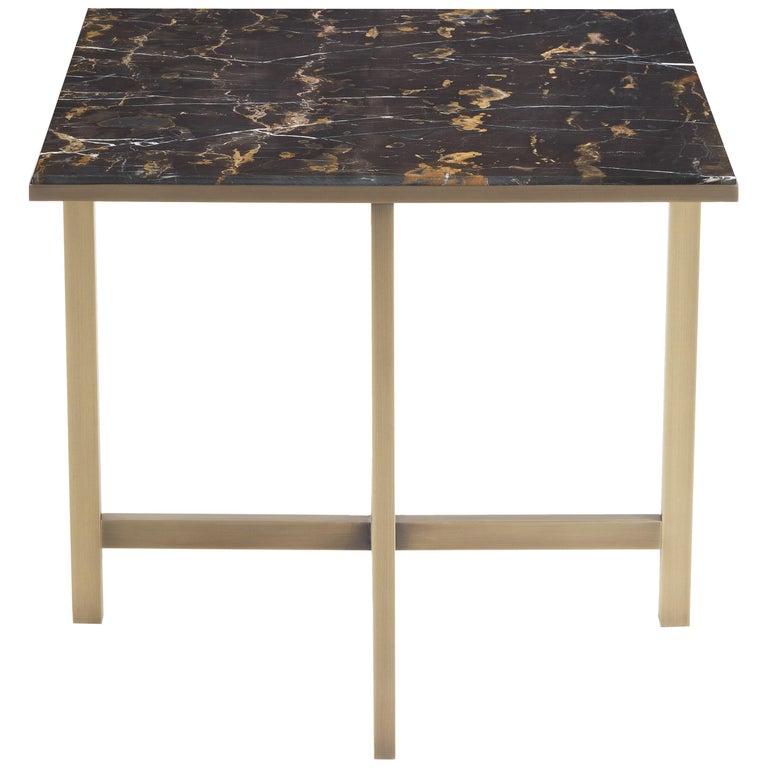 Gianfranco Ferré Home Miller Side Table in Metal and Top in Marble For ...