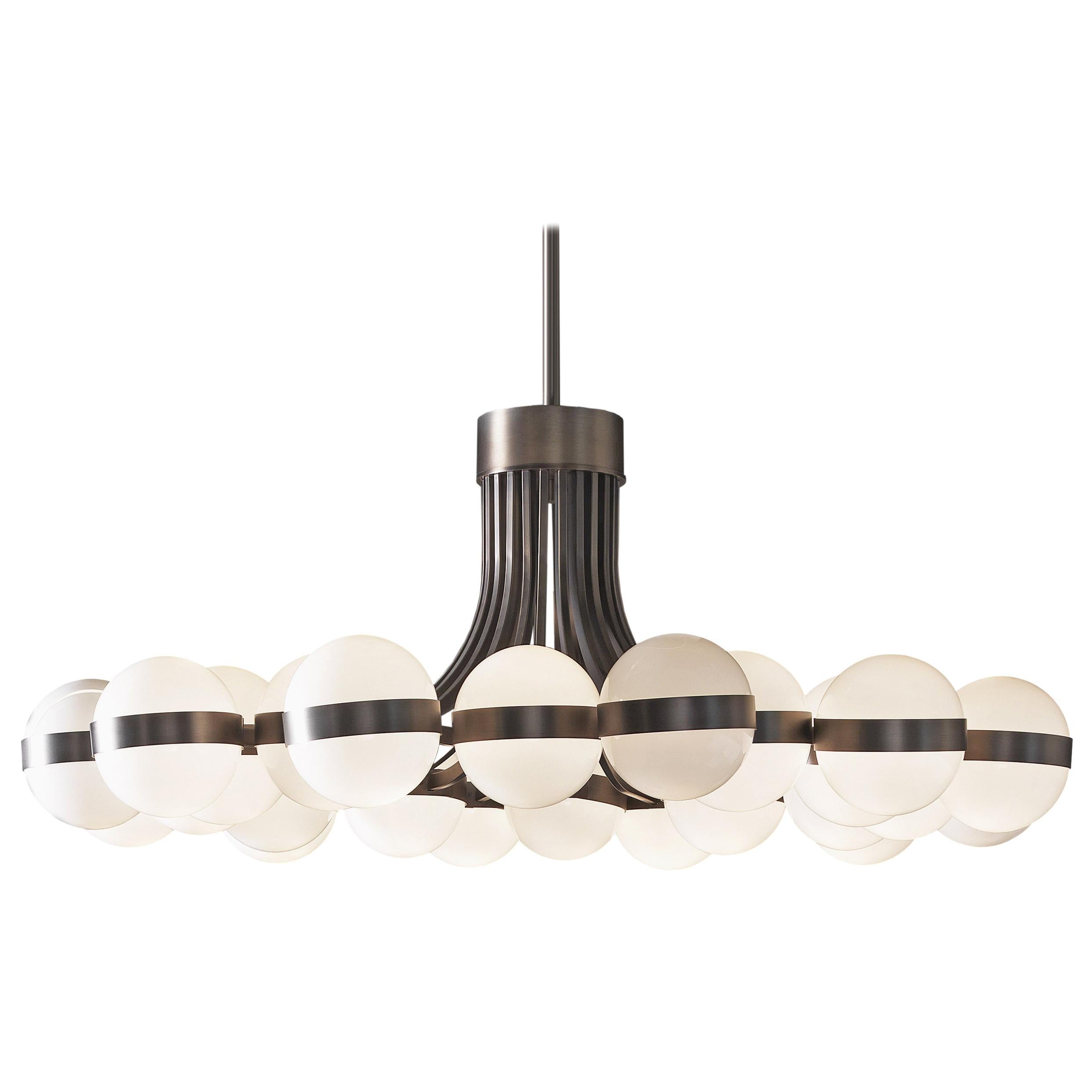 Gianfranco Ferré Home Viper Chandelier in Metal and Glass Shade For ...