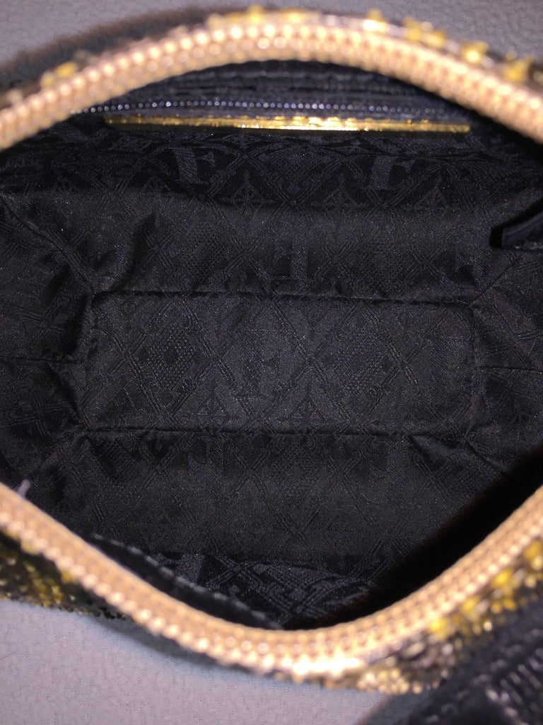 Gianfranco Ferre Python w/ Ostrich Trim and Handle Small Handbag Bag at ...