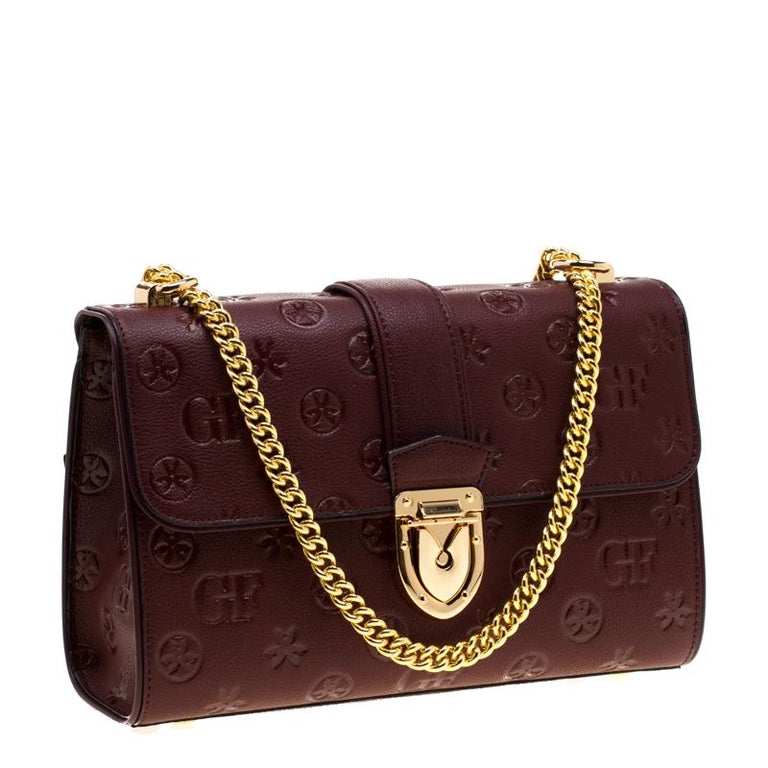Gianfranco Ferre Red Leather Shoulder Bag For Sale at 1stDibs ...