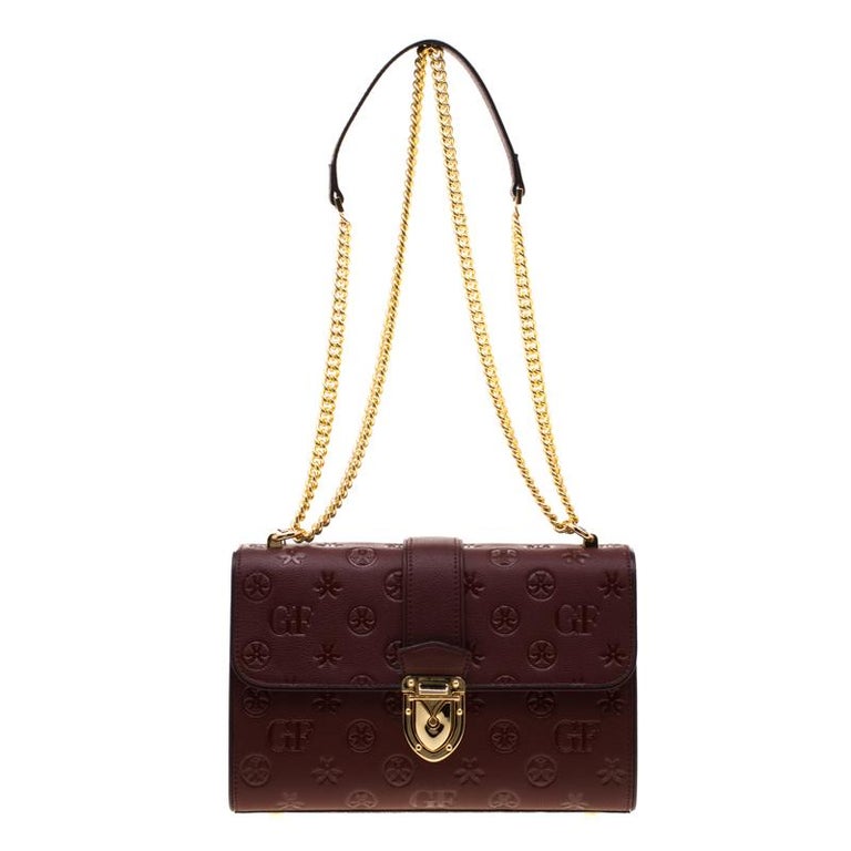 Gianfranco Ferre Red Leather Shoulder Bag For Sale at 1stDibs ...