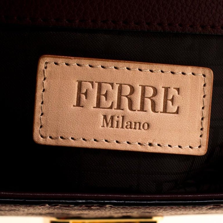 Gianfranco Ferre Red Leather Shoulder Bag For Sale at 1stDibs ...