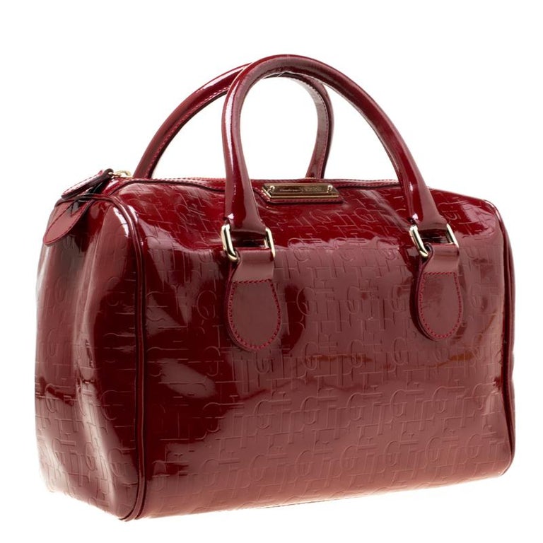 Gianfranco Ferre Red Patent Leather Satchel For Sale at 1stDibs ...