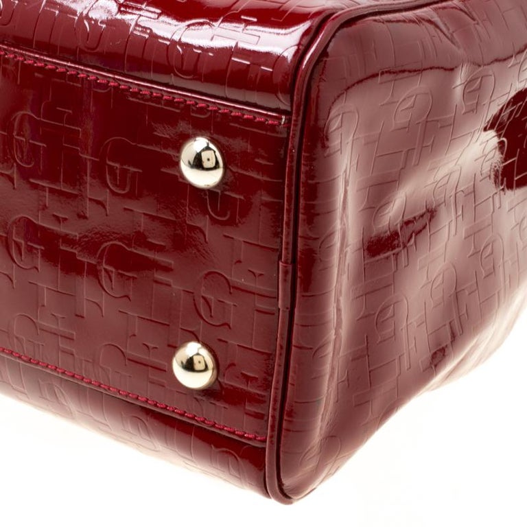 Gianfranco Ferre Red Patent Leather Satchel For Sale at 1stDibs ...