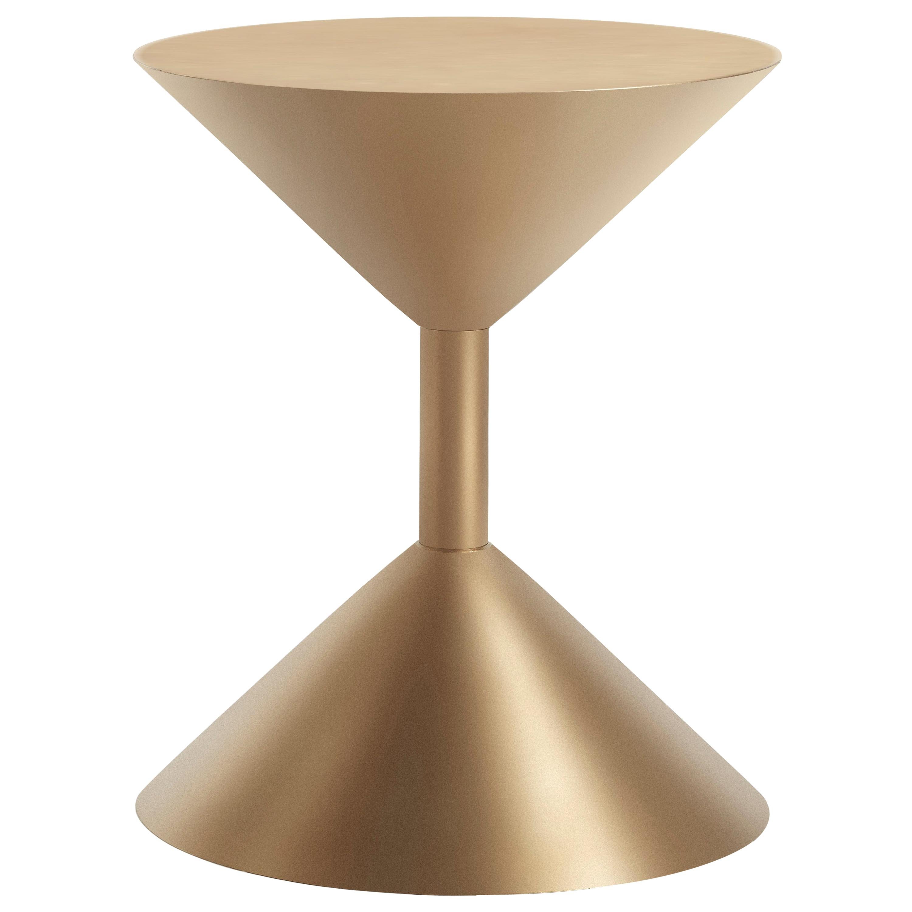 Varado, Outdoor Aluminum Side Table with Gold Finish, Made in Italy For ...