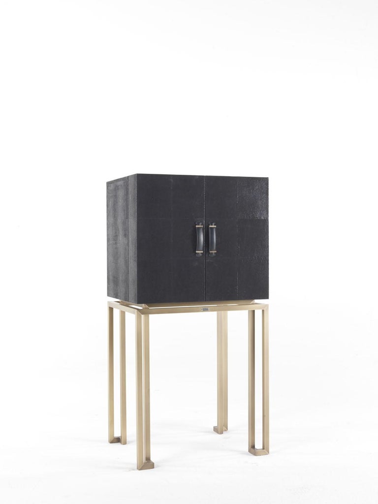 Gianfranco Ferre Trafalgar Bar Unit in Black Wood For Sale at 1stDibs
