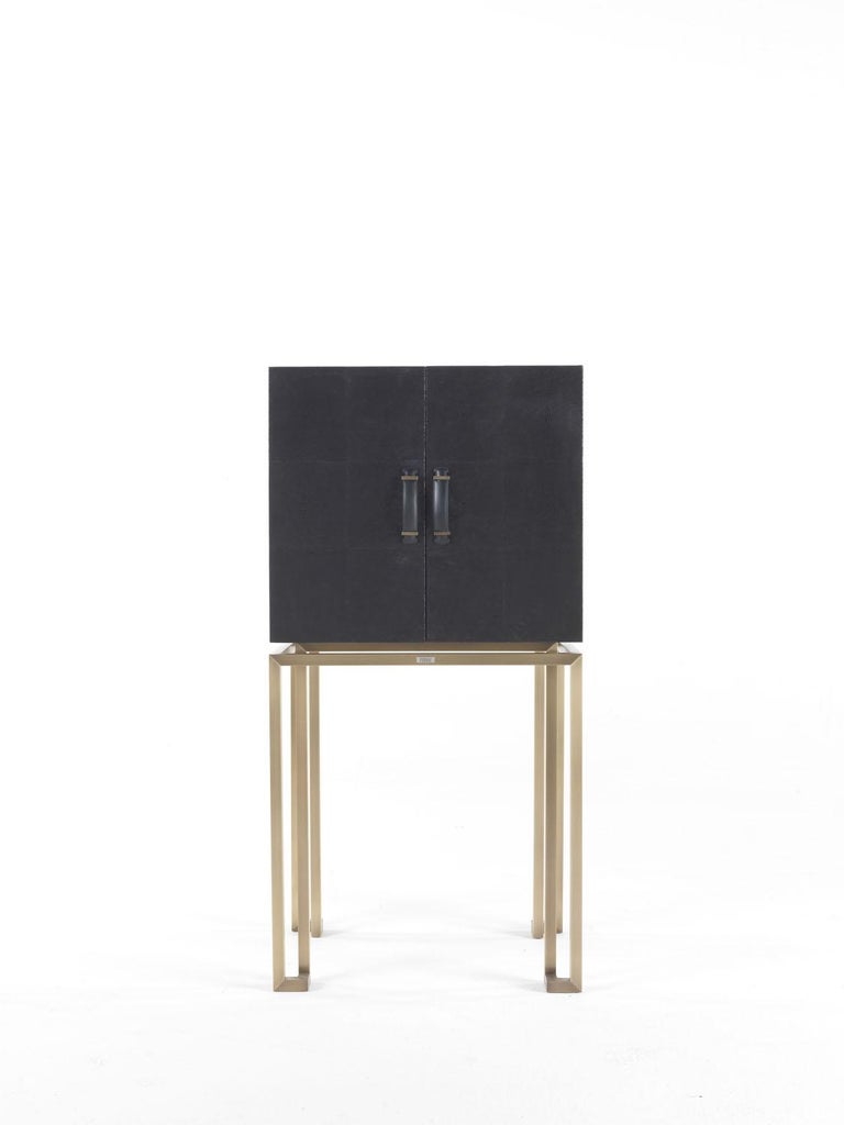 Gianfranco Ferre Trafalgar Bar Unit in Black Wood For Sale at 1stDibs