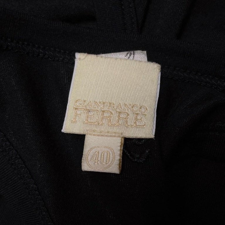 Gianfranco Ferrè Vintage black sleeveless 90s top For Sale at 1stDibs