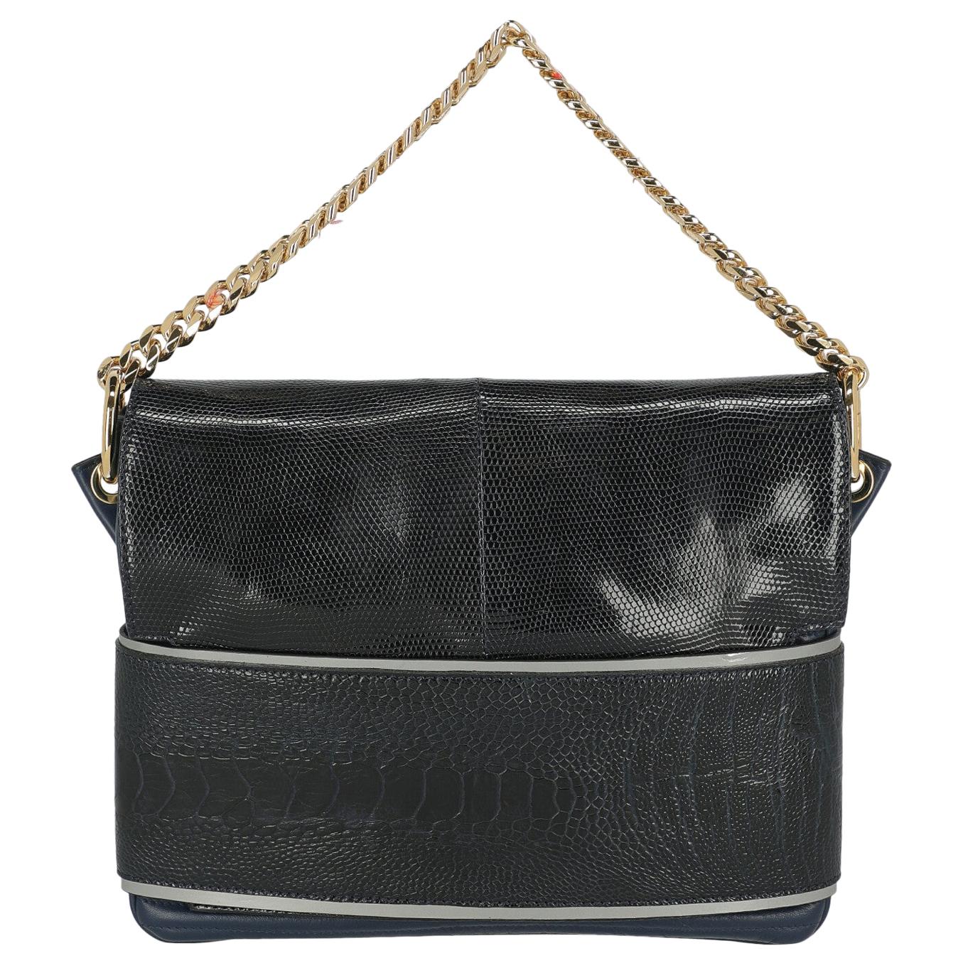 Gianfranco Ferrè 1980s vintage hand bag ostrich leather brown purse numered at 1stDibs