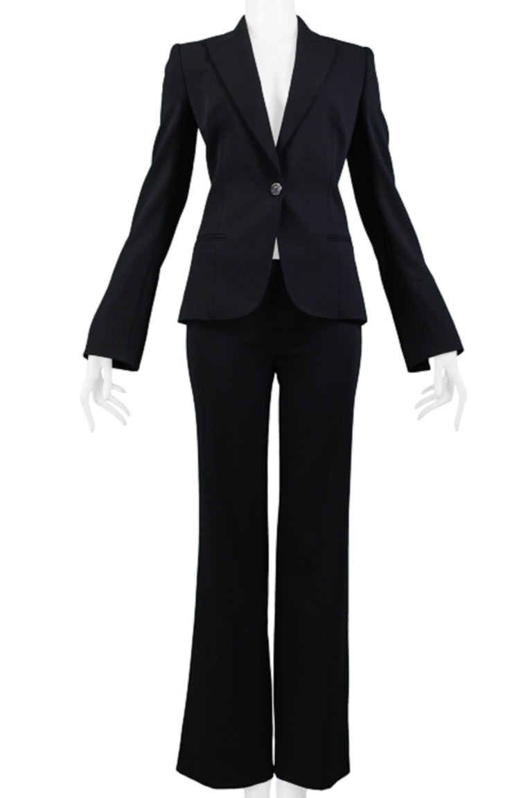 Gianfranco FerrecClassic Black Tailored Suit For Sale at 1stDibs