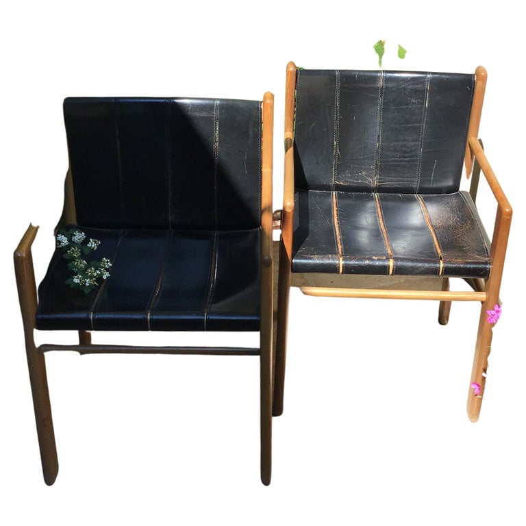 Gianfranco Frattini “Bernini” Armchairs Wood Skin 1960 Italy For Sale ...