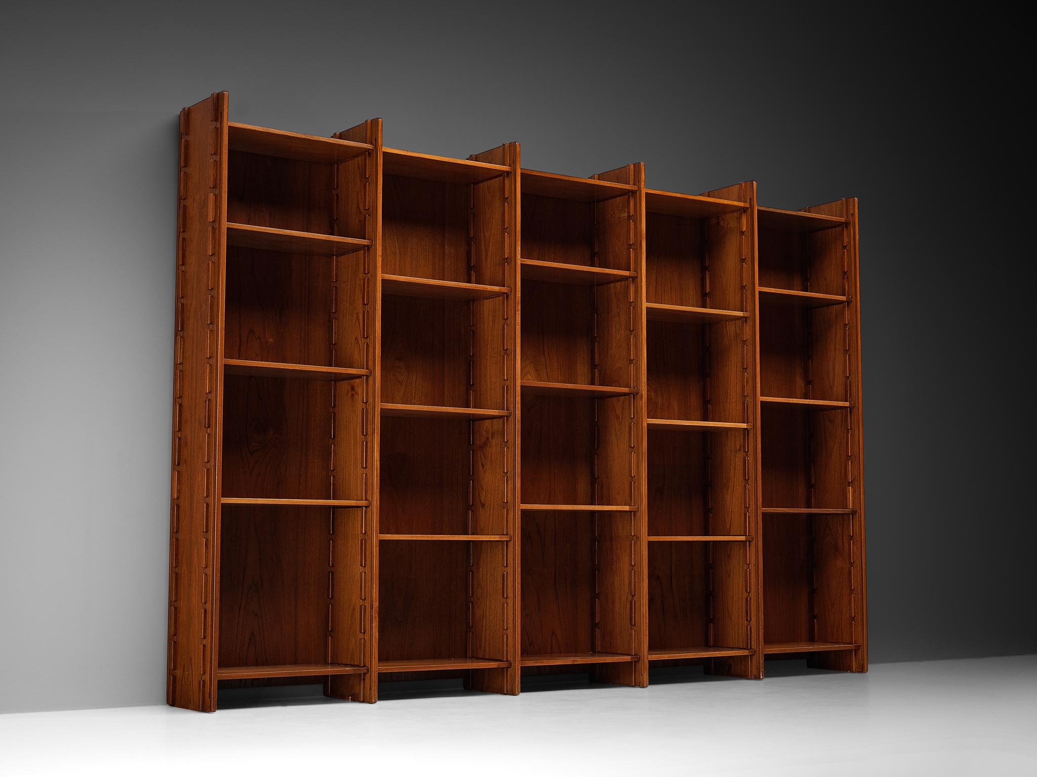 Gianfranco Frattini for Bernini '540' Large Bookcase in Teak For Sale ...