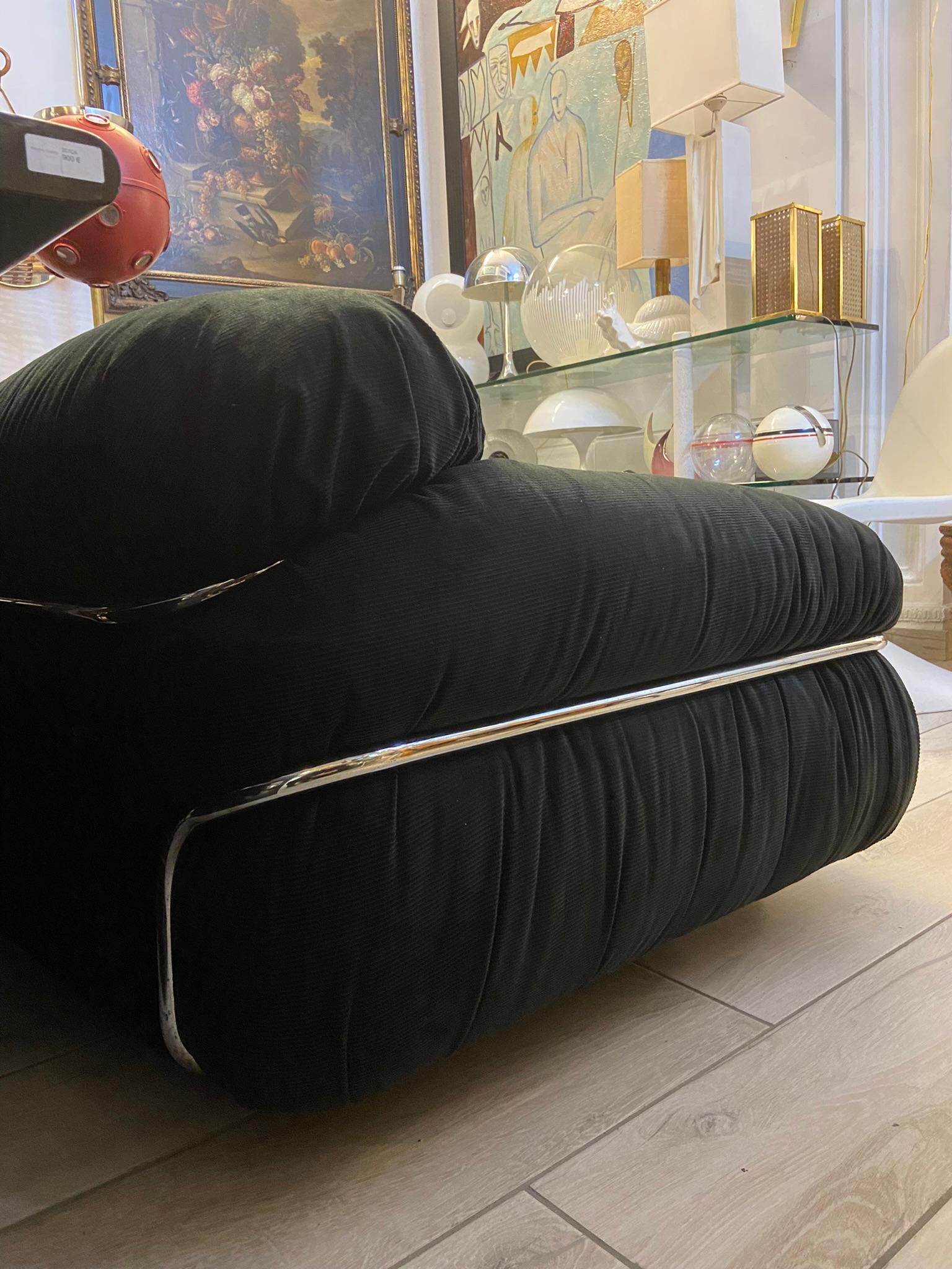 Gianfranco Frattini for Cassina "Sesann" Two-Seater Sofa, Italy 1970s ...