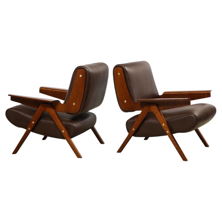 Gianfranco Frattini Lounge Chairs For Sale at 1stDibs