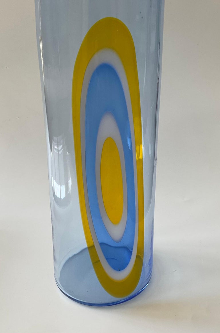 Gianmaria Potenza Large Murano Glass Complicated Murrine Vase in ...