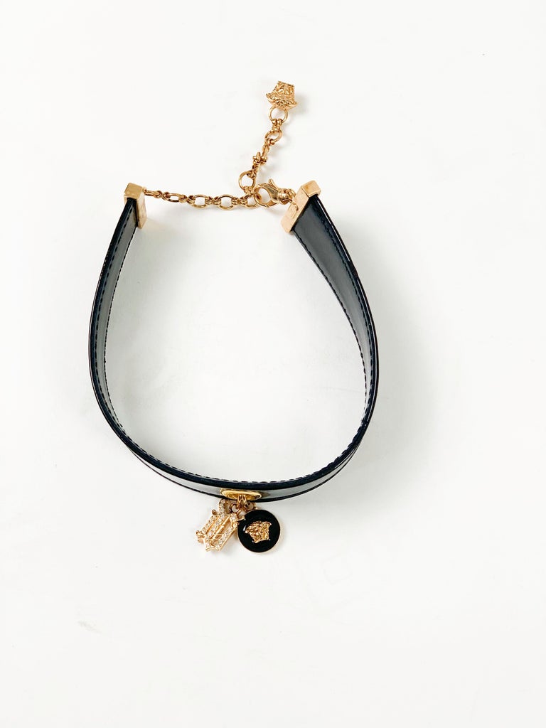 Gianni Versace 1990’s Black Choker necklace at 1stDibs