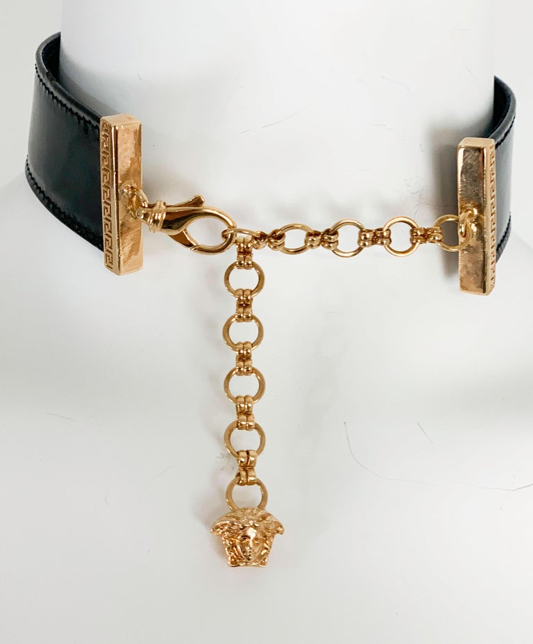 Gianni Versace 1990’s Black Choker necklace at 1stDibs