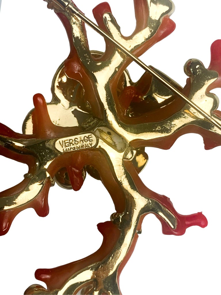 Gianni Versace 1992 Coral Reef Brooch at 1stDibs