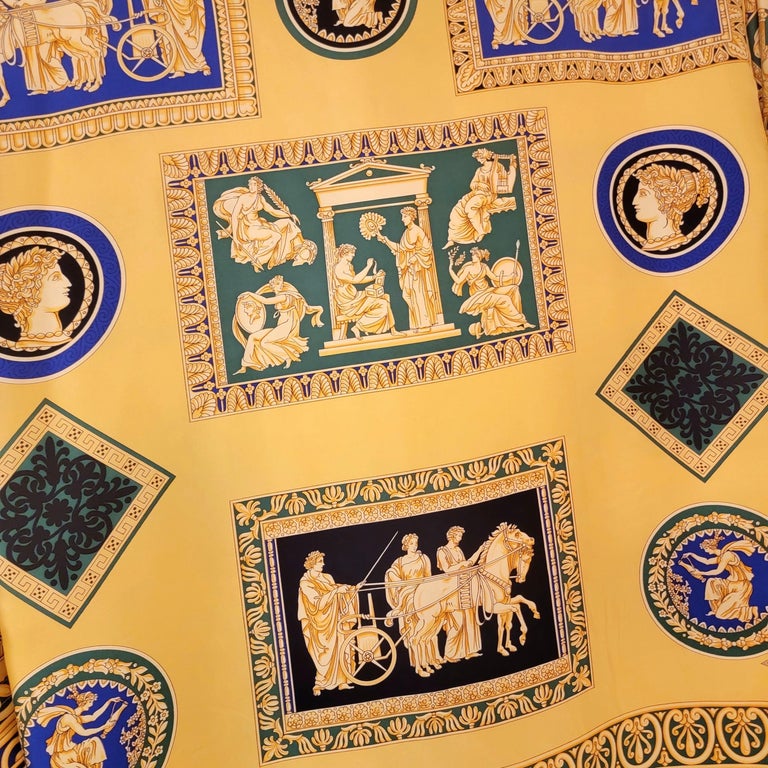 Gianni Versace 1992 Greek Gods Mythology Silk Shirt Atelier Istante Men ...