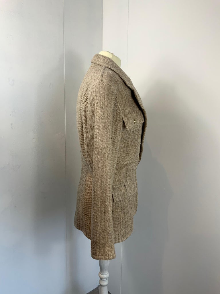 Gianni Versace 80s wool jacket For Sale at 1stDibs