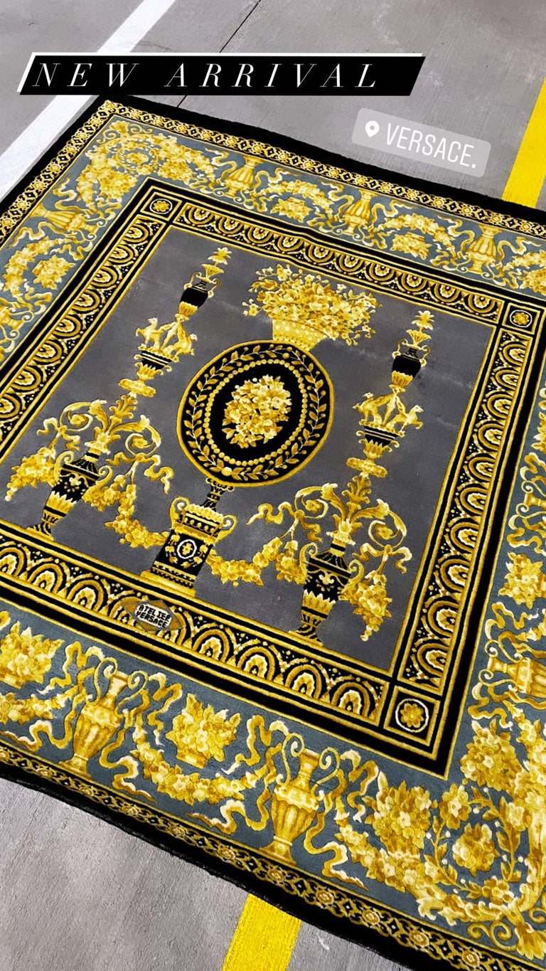 Gianni Versace Brocade Rug For Sale at 1stDibs