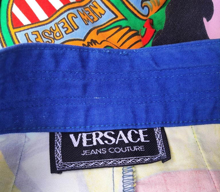 Gianni Versace Couture Betty Boop Cartoon Pop Art Marylin Monroe Pants ...