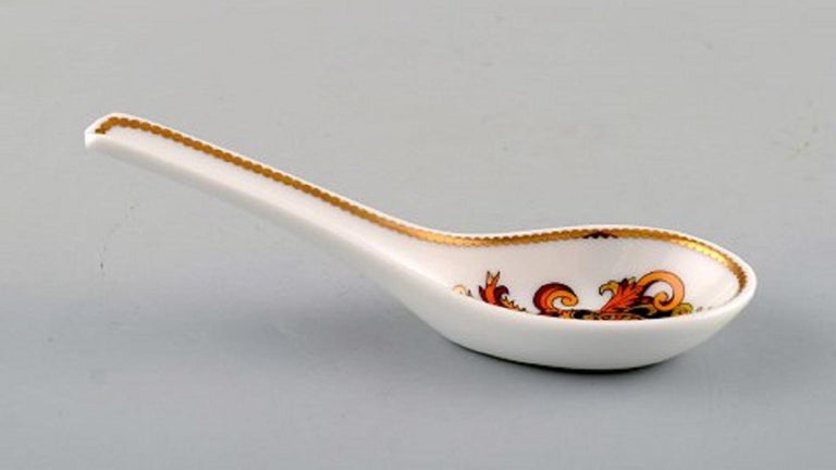 Gianni Versace for Rosenthal, "Barocco" Spoon in Porcelain with Gold ...