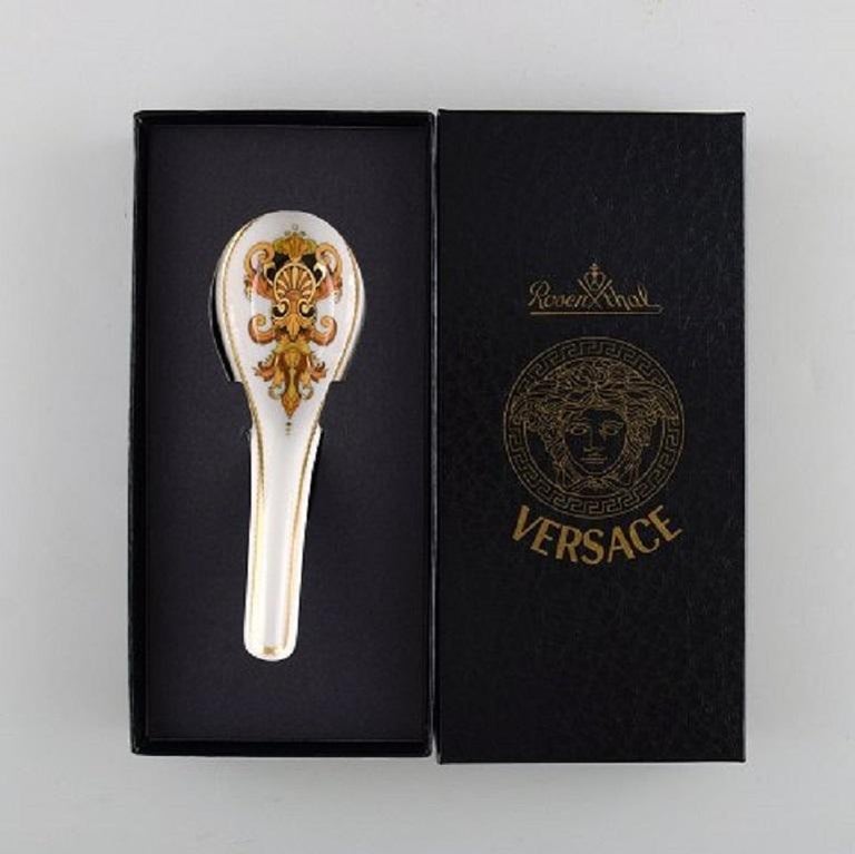 Gianni Versace for Rosenthal, "Barocco" Spoon in Porcelain with Gold ...