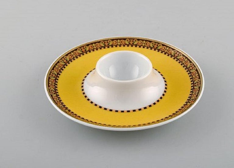 Gianni Versace for Rosenthal, Six "Barocco" Porcelain Egg Cups, 20th ...