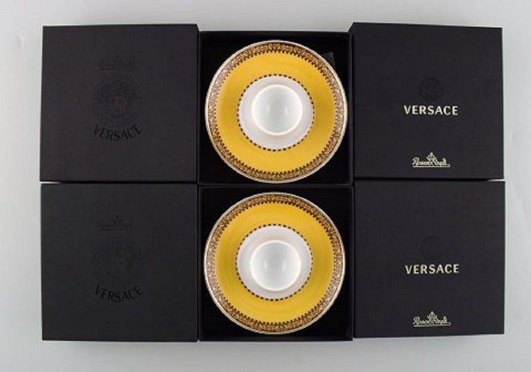 Gianni Versace for Rosenthal, Six "Barocco" Porcelain Egg Cups, 20th ...