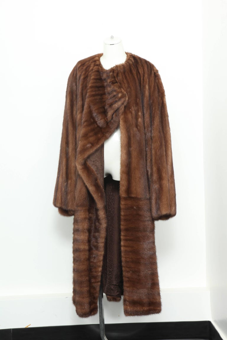 Gianni Versace Full-Length Mink Fur Coat For Sale at 1stDibs