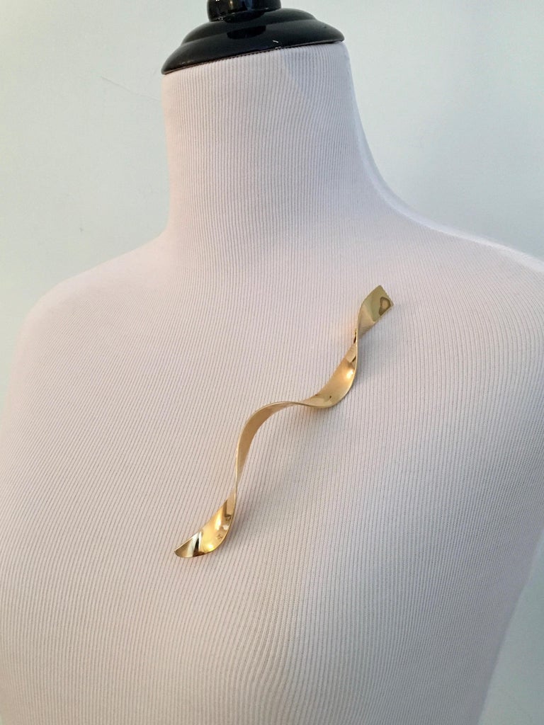 Gianni Versace Huge Goldtone Brooch by Ugo Correani 1980s For Sale at ...