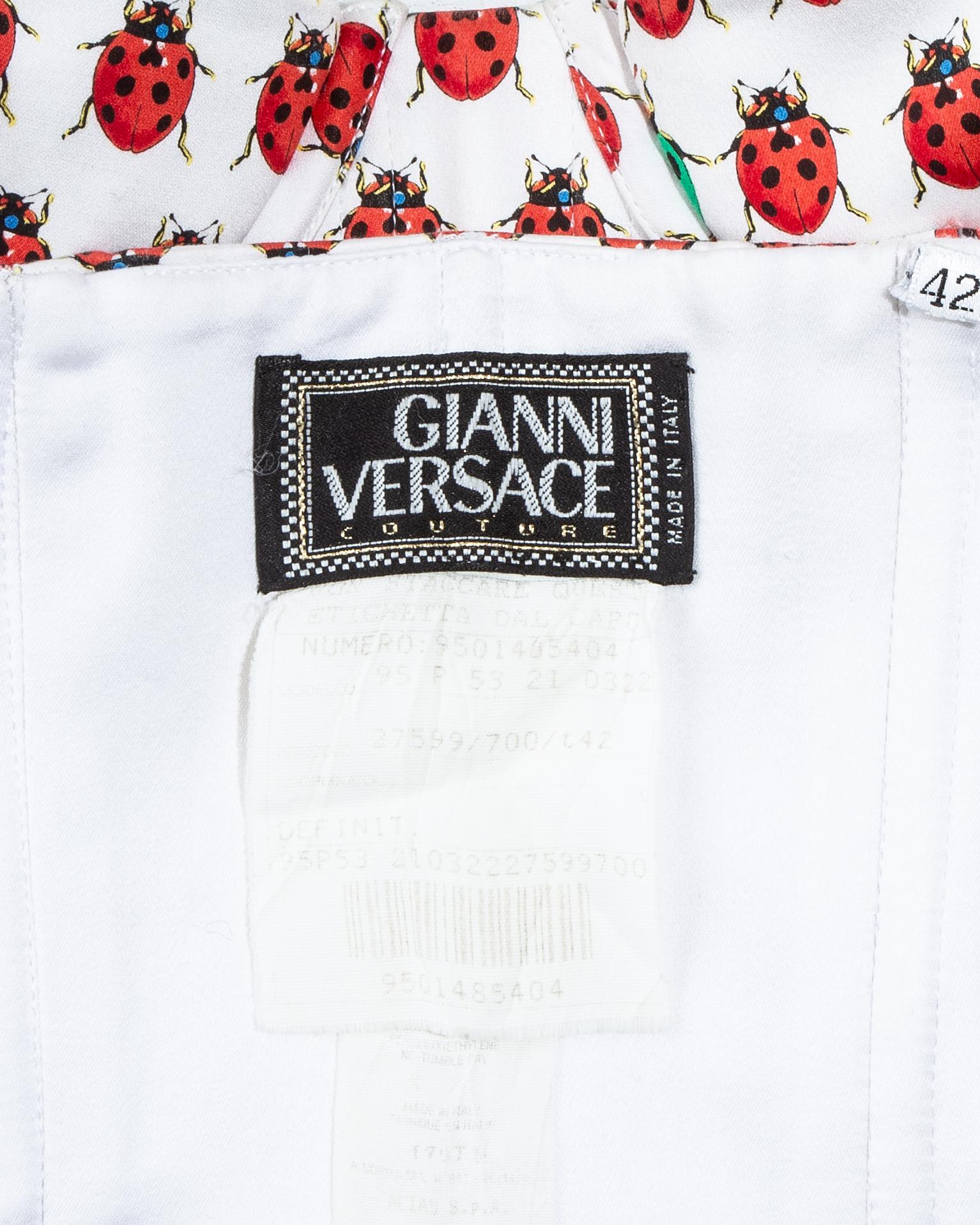 Gianni Versace ladybug printed silk bustier corset, ss 1995 at 1stDibs ...