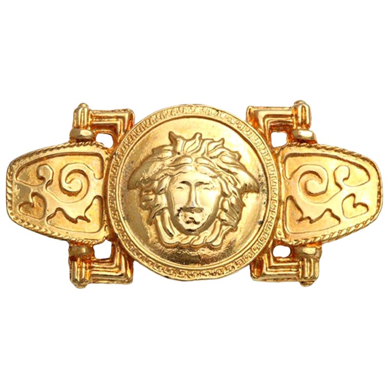 Gianni Versace Medusa Brooch For Sale at 1stDibs