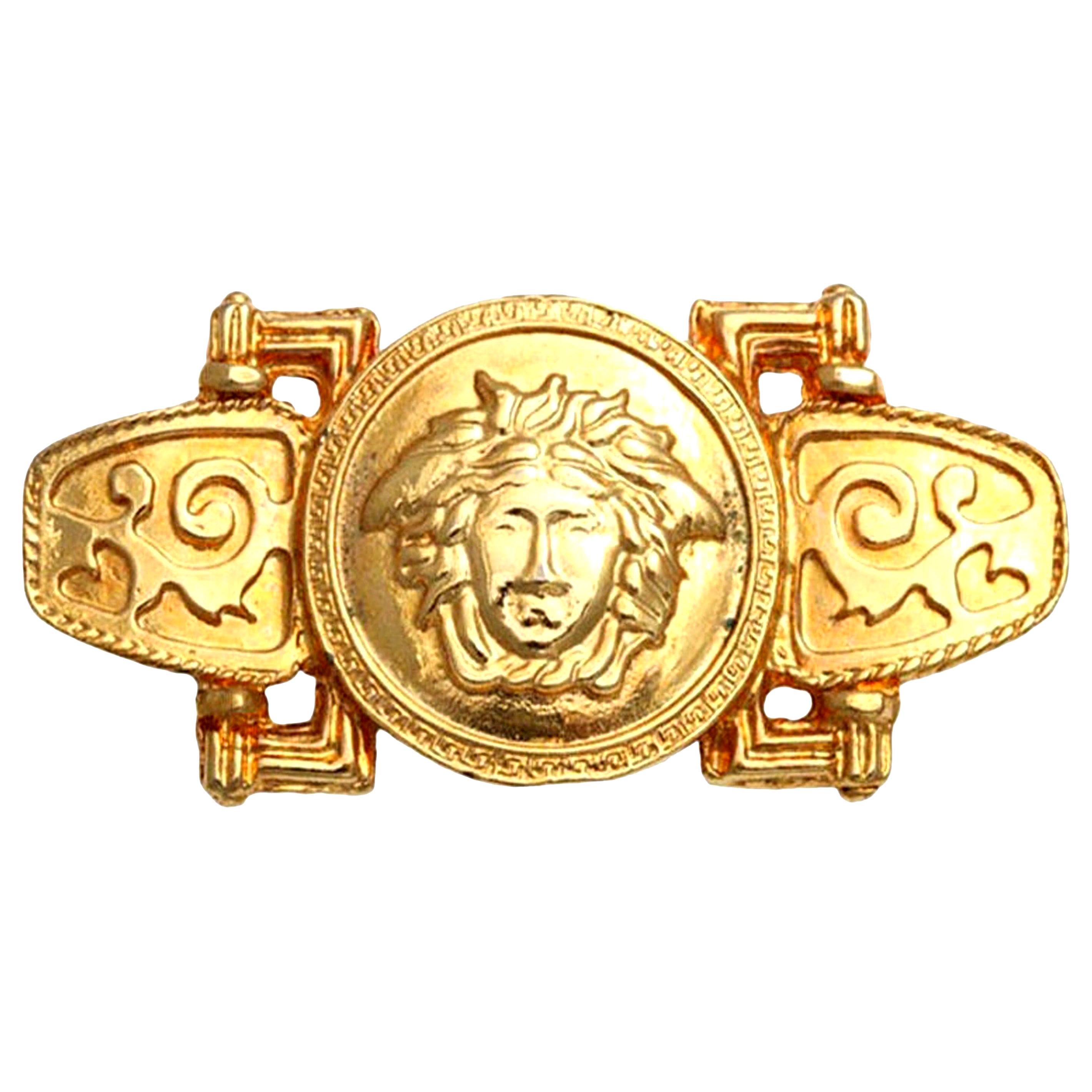 Gianni Versace Medusa Brooch For Sale at 1stDibs