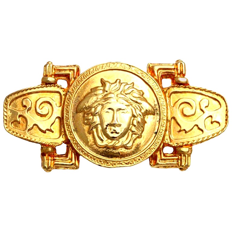Gianni Versace Medusa Brooch For Sale at 1stDibs