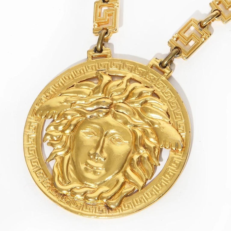 Gianni Versace Oversized Medusa Medallion Necklace at 1stDibs